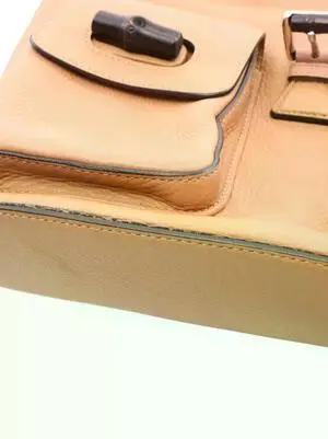 Gucci 2010s Bamboo Leather Backpack