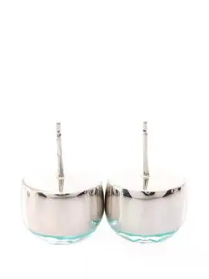 JIL SANDER 2010s Crystal Stud Earrings