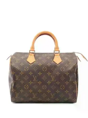 LOUIS VUITTON 2002 Monogram Speedy 30 Handbag - Brown