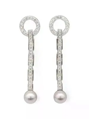Cartier 2010s Himaria Pearl And Diamond Earrings