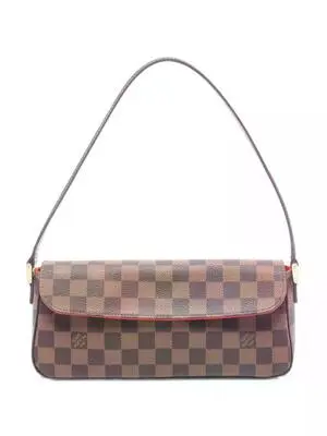 LOUIS VUITTON 2002 Damier Ebene Recoleta Handbag - Brown