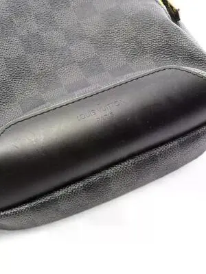 LOUIS VUITTON 2018 Damier Graphite Avenue Patterned Backpack