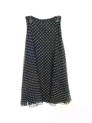 Dior 2010s Star-print Midi Skirt - Blue