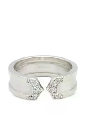 Cartier 2010s C2 Diamond Ring - Silver