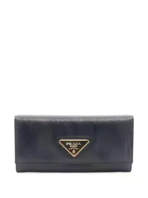 Prada 2010s Vitello Move Bi-fold Wallet - Black