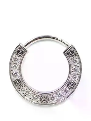 Cartier 2010s Love Pierce Diamond Earrings