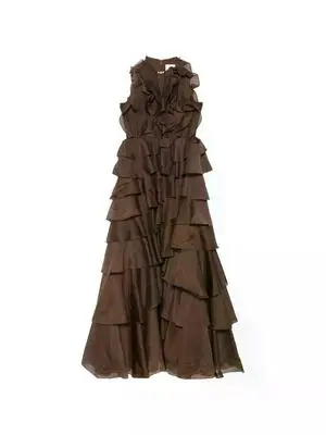 Aje Ruffled Tiered Maxi Gown