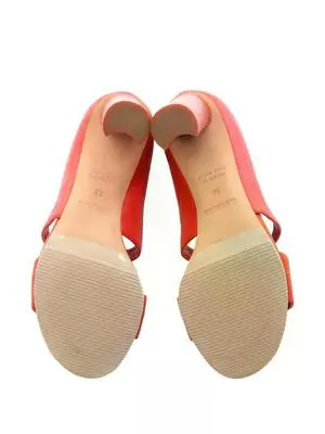 Hermès 2010s Block-heel Leather Pumps - Red