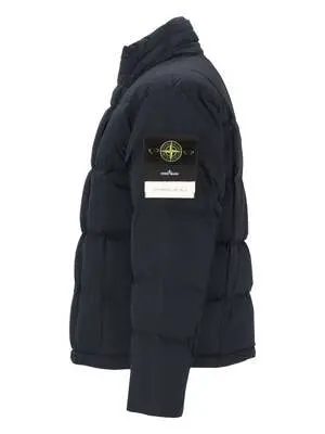 Stone Island Quilted Down Jacket With Hood