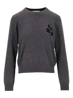 Isabel Marant Étoile Marant Lanta-gz Crewneck Sweater - Gray