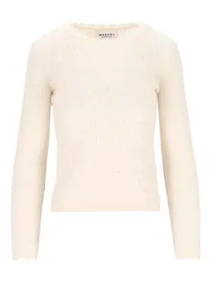 ISABEL MARANT ÉTOILE Marant Etoile Women Obeline-Gb Open-Work Crewneck Sweater