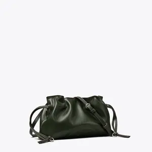 Tory Burch Ella Recycled Drawstring Pouch - Pine Tree