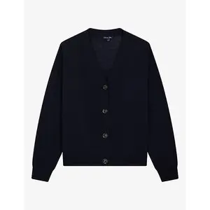 Soeur Idem Fine Merino-wool Cardigan - Blue