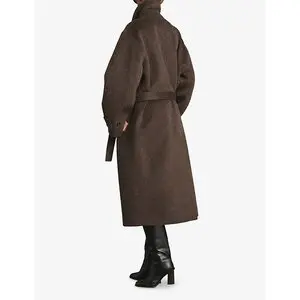 Soeur Jules Funnel-neck Wool-blend Coat