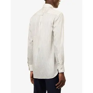 Paul Smith Striped Silk-blend Shirt