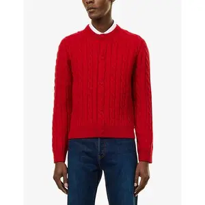 TOTEME Cable-knit Wool Cardigan
