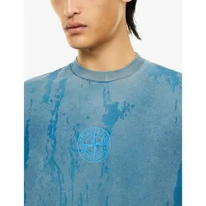 Stone Island Bark Print Cotton T-shirt