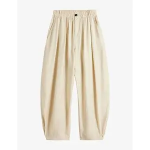 Soeur Vernon Wide-leg Silk-blend Trousers - Ecru