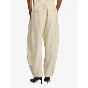 Soeur Vernon Wide-leg Silk-blend Trousers - Ecru