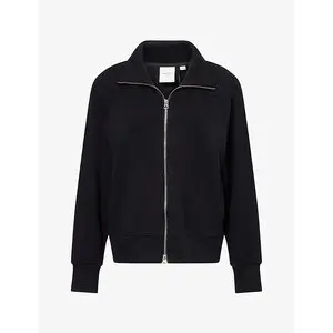 Varley Doublesoft® Tyde Zip-through Woven Jumper - Black