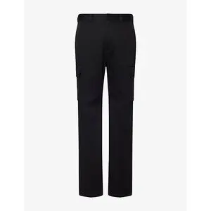 Givenchy Workwear Straight-leg Cotton-twill Trousers - Black
