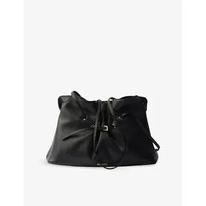 Prada Dada Large Leather Tote Bag - Black