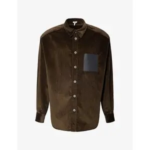 Loewe Oversized Cotton-cord Overshirt - Brown