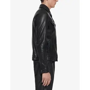 ALLSAINTS Chaiyo Leather Trucker Jacket Xxl