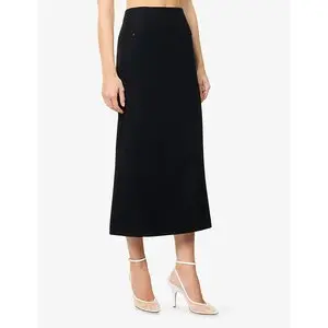 Alaïa Panelled Wool Midi Skirt