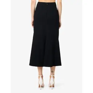 Alaïa Panelled Wool Midi Skirt