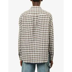 Loewe Check-pattern Cotton And Wool Flannel Shirt