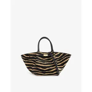 DEMELLIER The Midi New York Pony-hair Day Bag - Zebra Effect/black