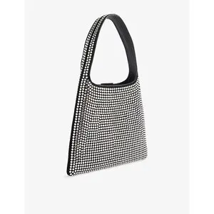 Alaïa Stud-embellished Hobo Suede Shoulder Bag