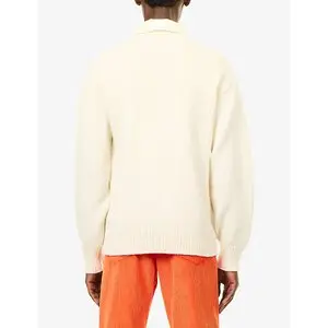 Loewe Logo-embroidered Wool Polo Jumper