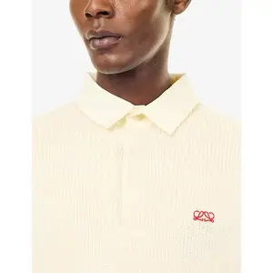 Loewe Logo-embroidered Wool Polo Jumper