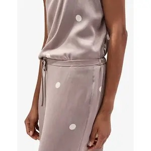 THE WHITE COMPANY Spot-print Two-piece Silk Pyjamas