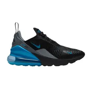 Nike Air Max 270 Gs Smoke Grey Light Current Blue - Black
