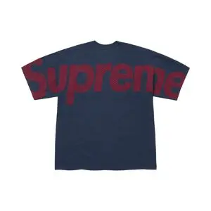 Supreme Checkerboard Intarsia Short-sleeve Top 'navy - Blue