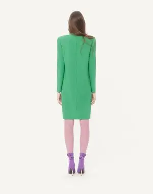 Valentino Garavani Short Dress In Crispy Light Wool