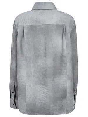 Bottega Veneta Suede Leather Shirt