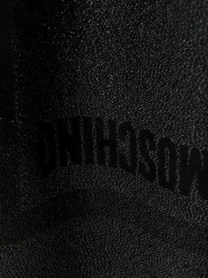Moschino Logo-print Metallic-effect Scarf