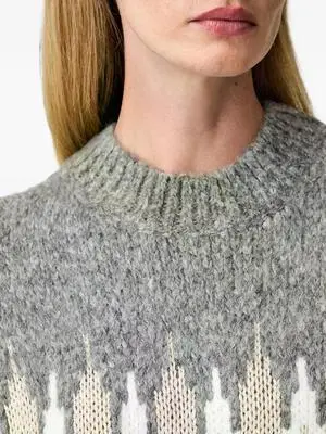 JOOP! Geometric-pattern Short-sleeve Sweater