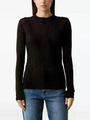 JOOP! Pointelle-knit Sweater - Brown