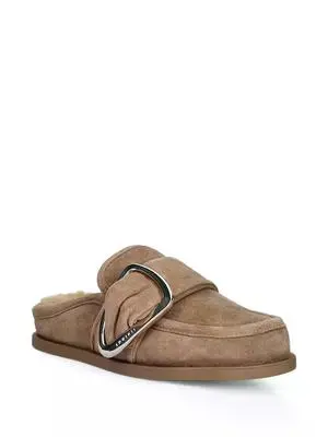 Inuikii Buckle-detail Suede Mules