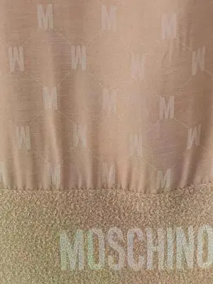 Moschino Logo-monogram Frayed-edge Scarf