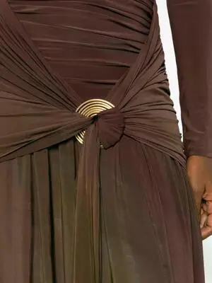 Aje Selah Gathered Jersey Maxi Dress