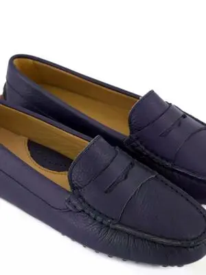 ATELIER VERDI Grained Leather Loafers