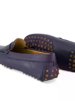 ATELIER VERDI Grained Leather Loafers