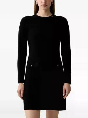 JOOP! Button-detail Long-sleeve Mini Dress - Black
