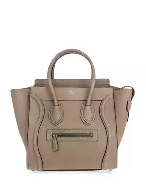 Celine Luggage Micro Tote Bag - Neutrals